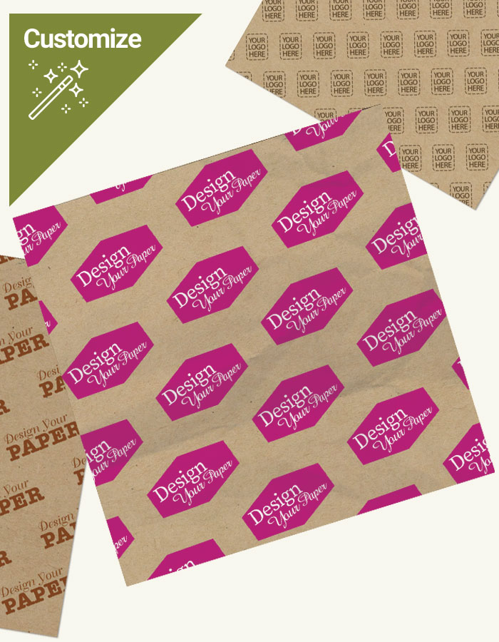 4" x 4" Custom Printed Greaseproof Paper | Greaseproof Paper